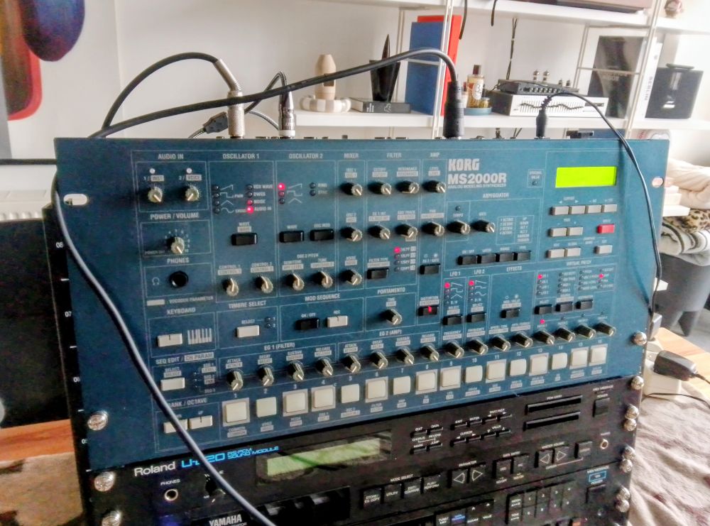 Korg MS2000 polyphonic synthesizer - rack unit version - preamp only ...