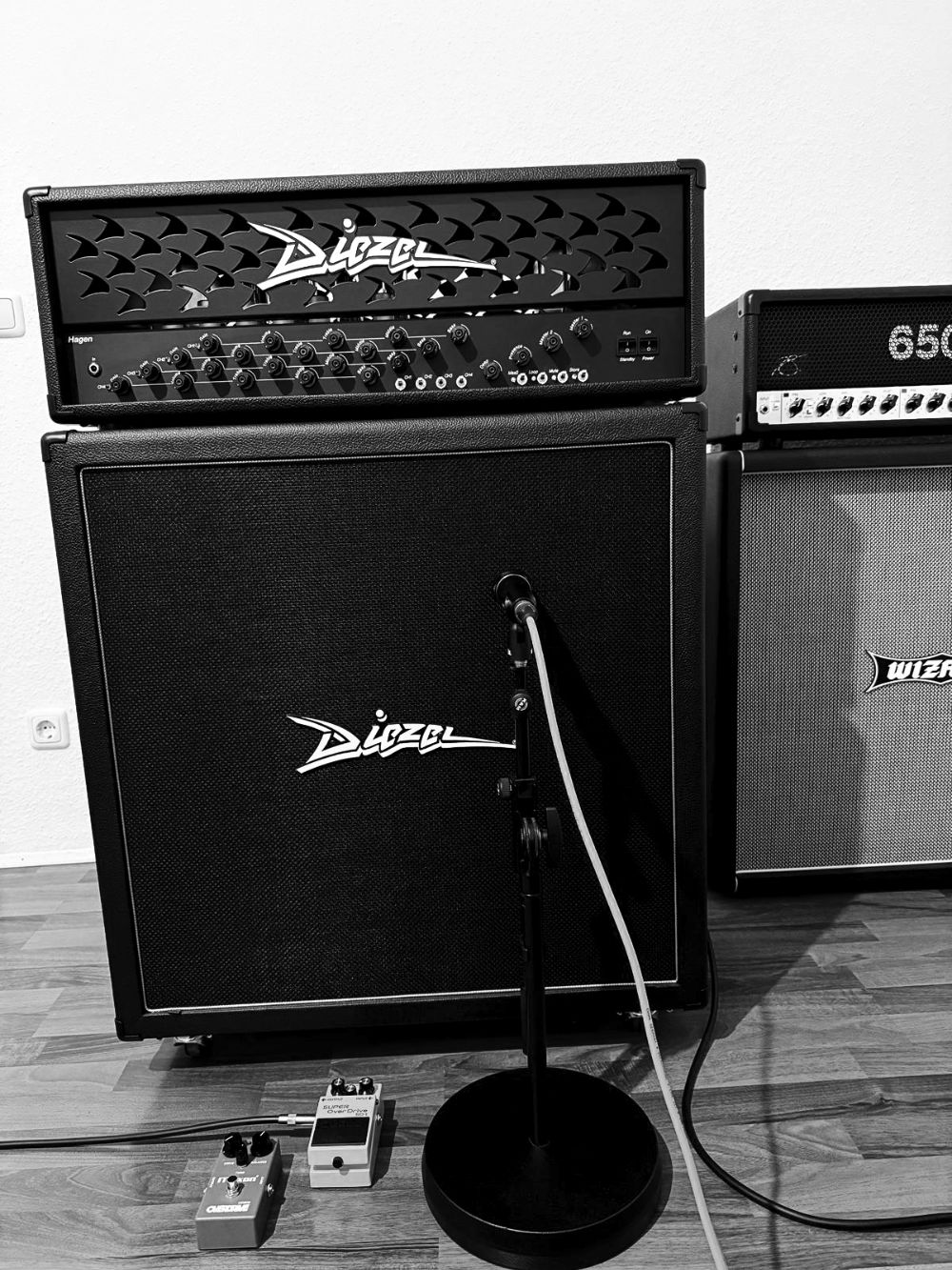 Maxon OD808, BOSS SD-1, Diezel Hagen CH3, Diezel 4x12 FL V30, Heil ...
